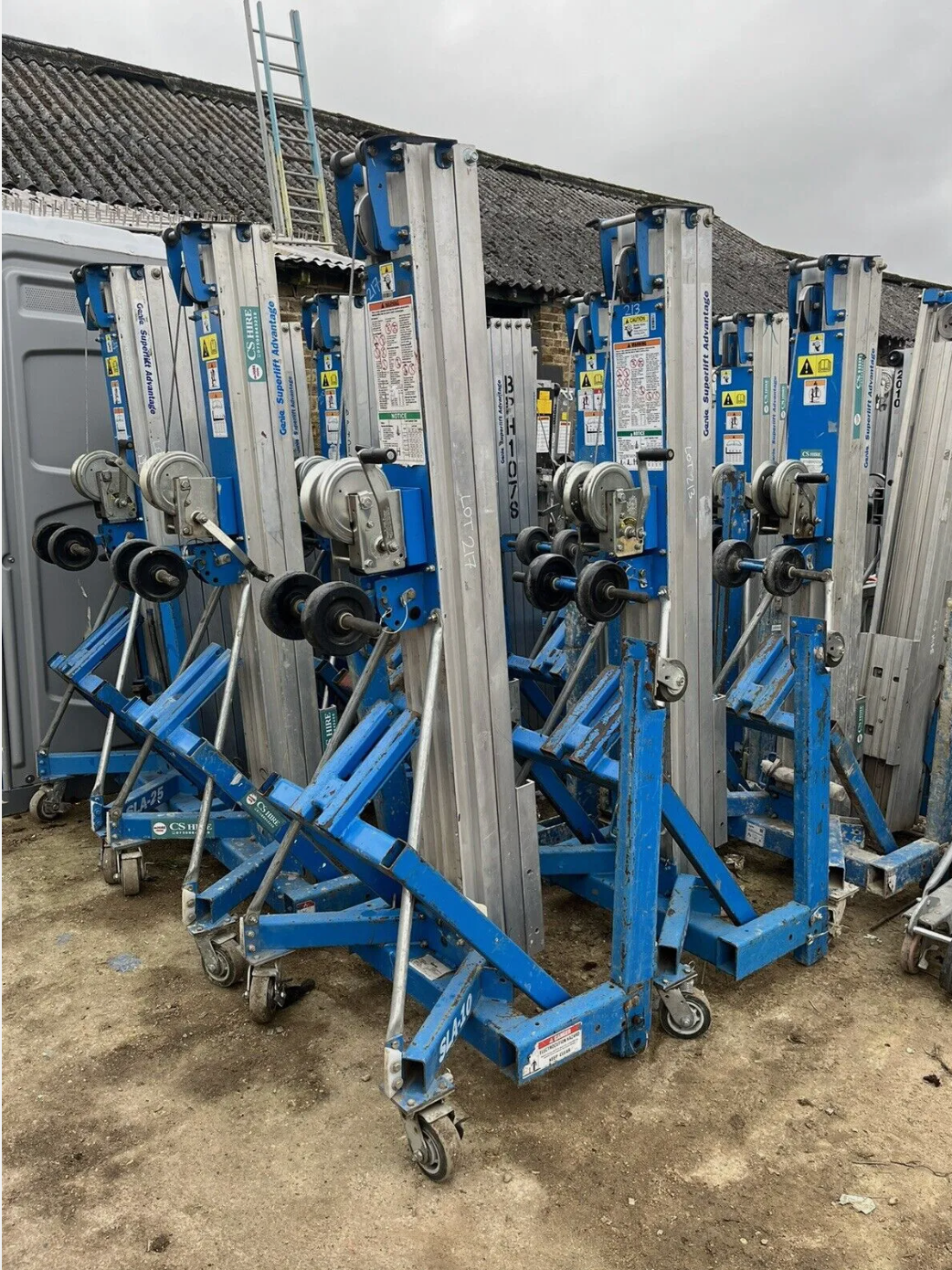450kg SWL Genie SL10 Material Lift Access Hoist Lifting Forklift RSJ L ...