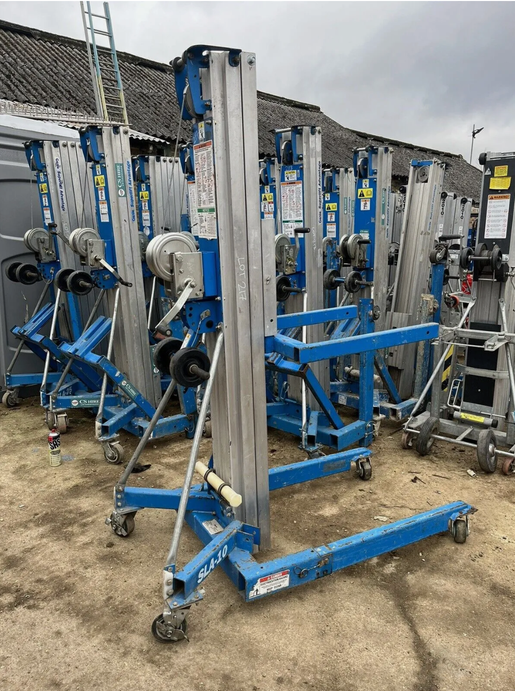 450kg SWL Genie SL10 Material Lift Access Hoist Lifting Forklift RSJ L ...