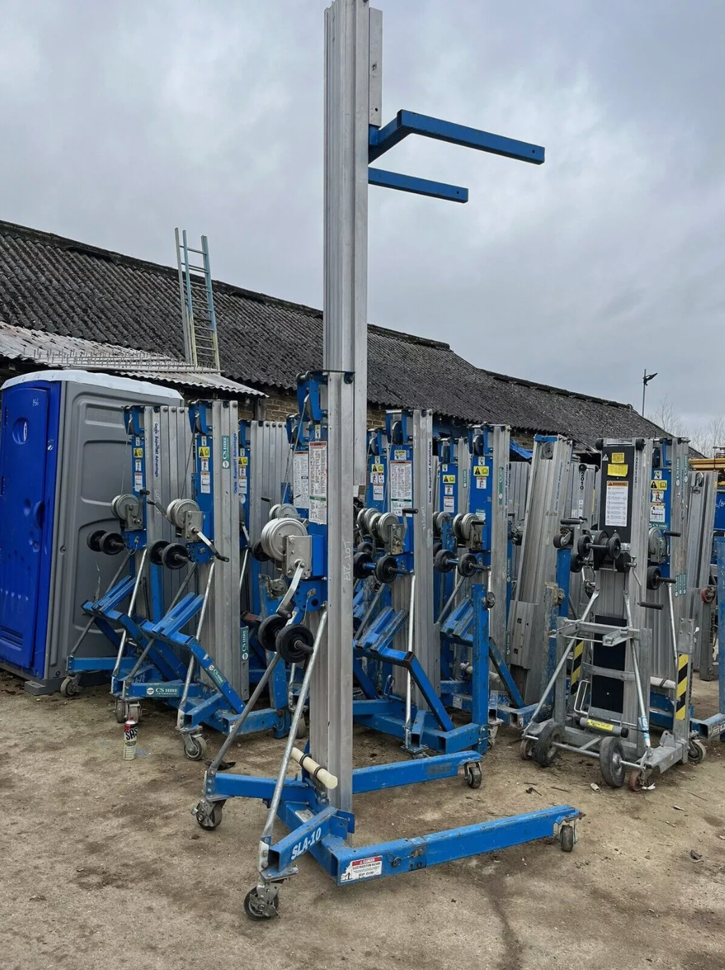 450kg SWL Genie SL10 Material Lift Access Hoist Lifting Forklift RSJ L ...