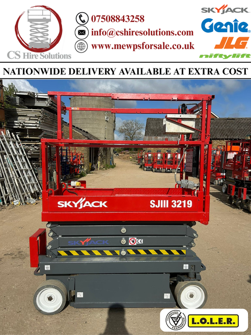 2020 Skyjack SJ3219 Scissor lift Access Platform MEWP (Genie,JLG ...