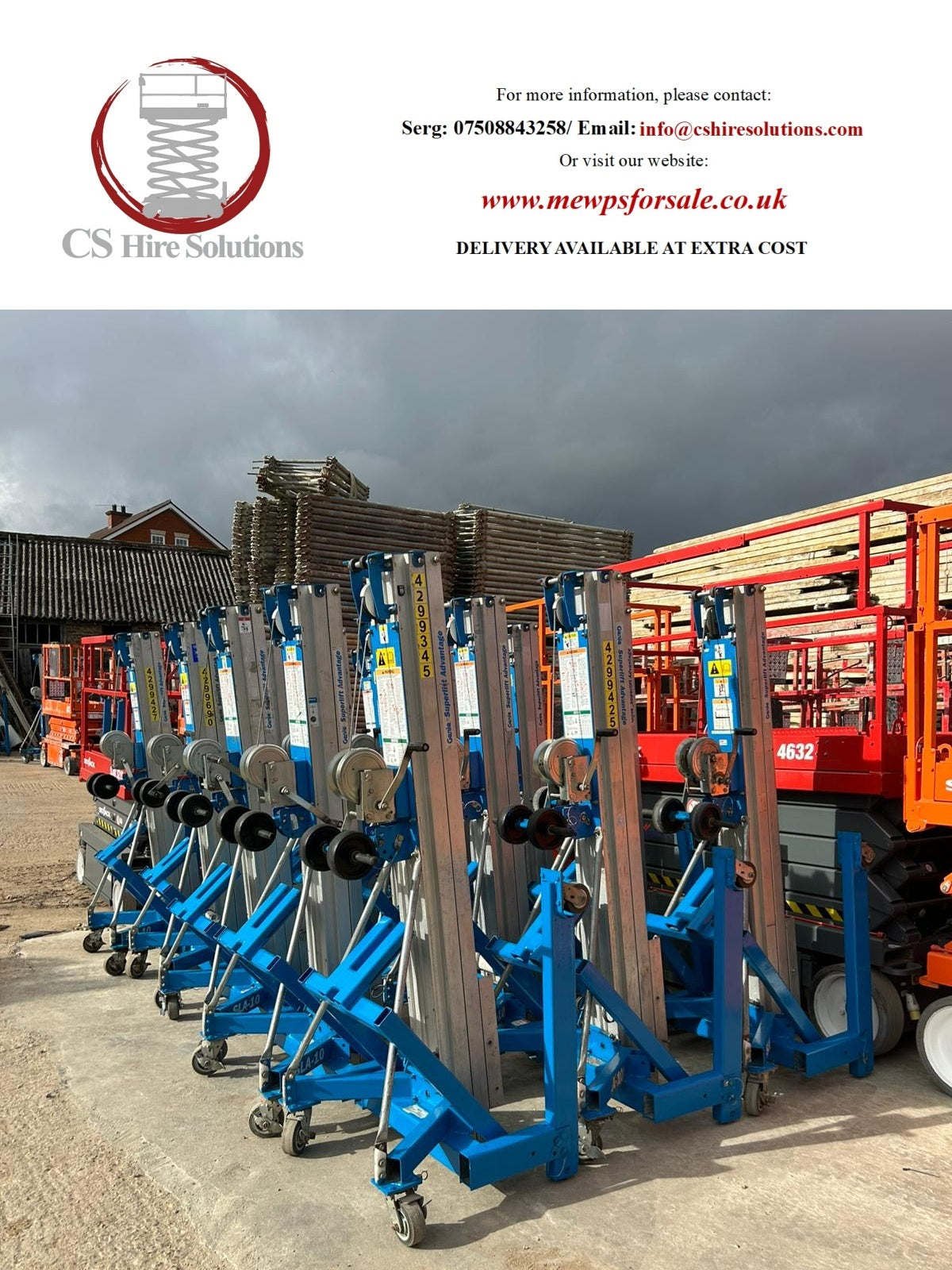 HIRE Genie Material Lift in UXBRIDGE SLA10,SLA15 RSJ Beam Lifter,£80/W ...